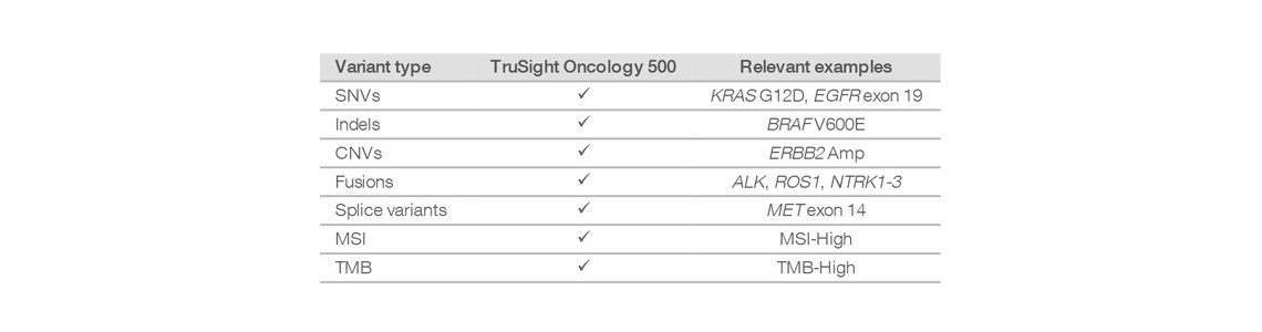TruSight Oncology 500 | Assay for pan-cancer biomarkers in DNA and RNA